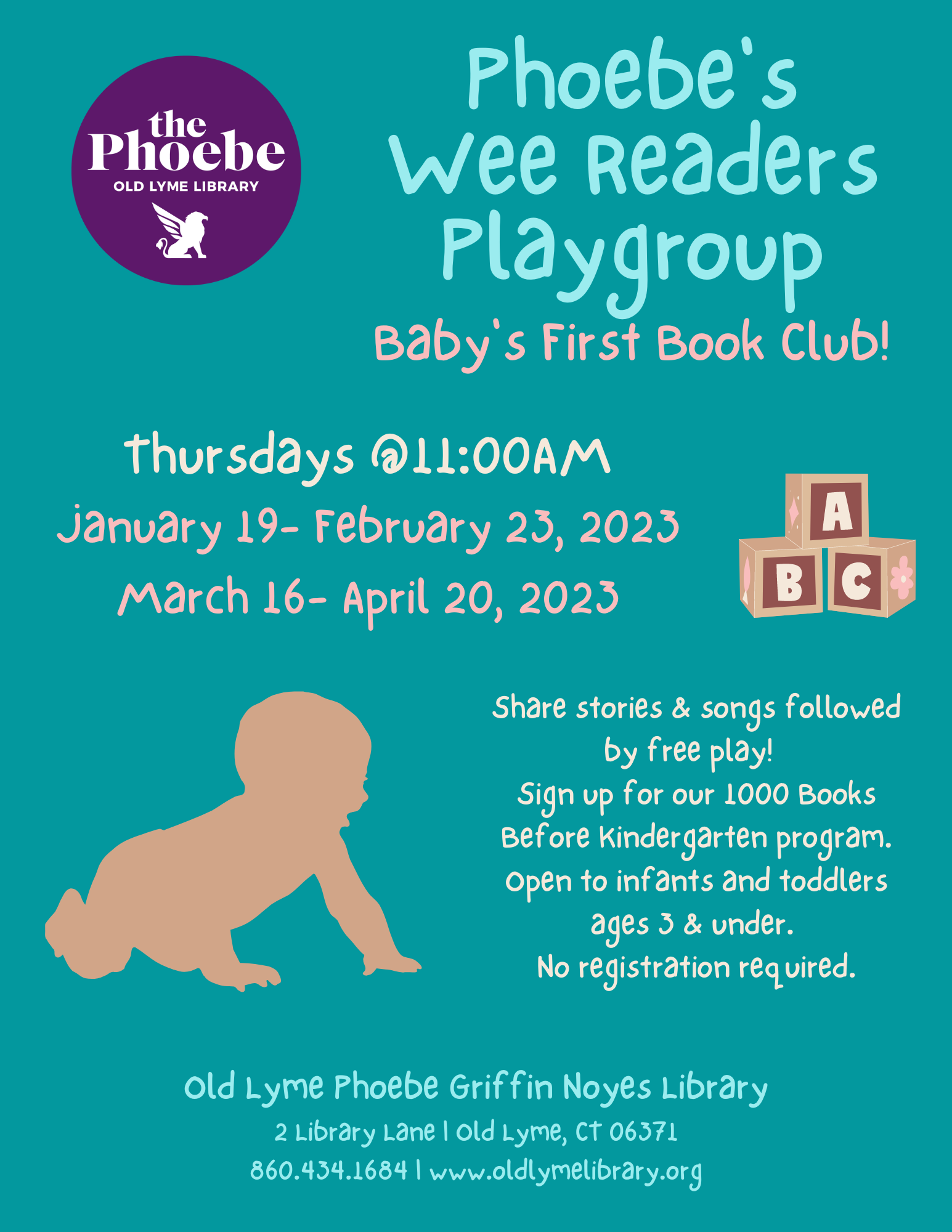 Phoebe's Wee Readers!Old Lyme Phoebe Griffin Noyes Library
