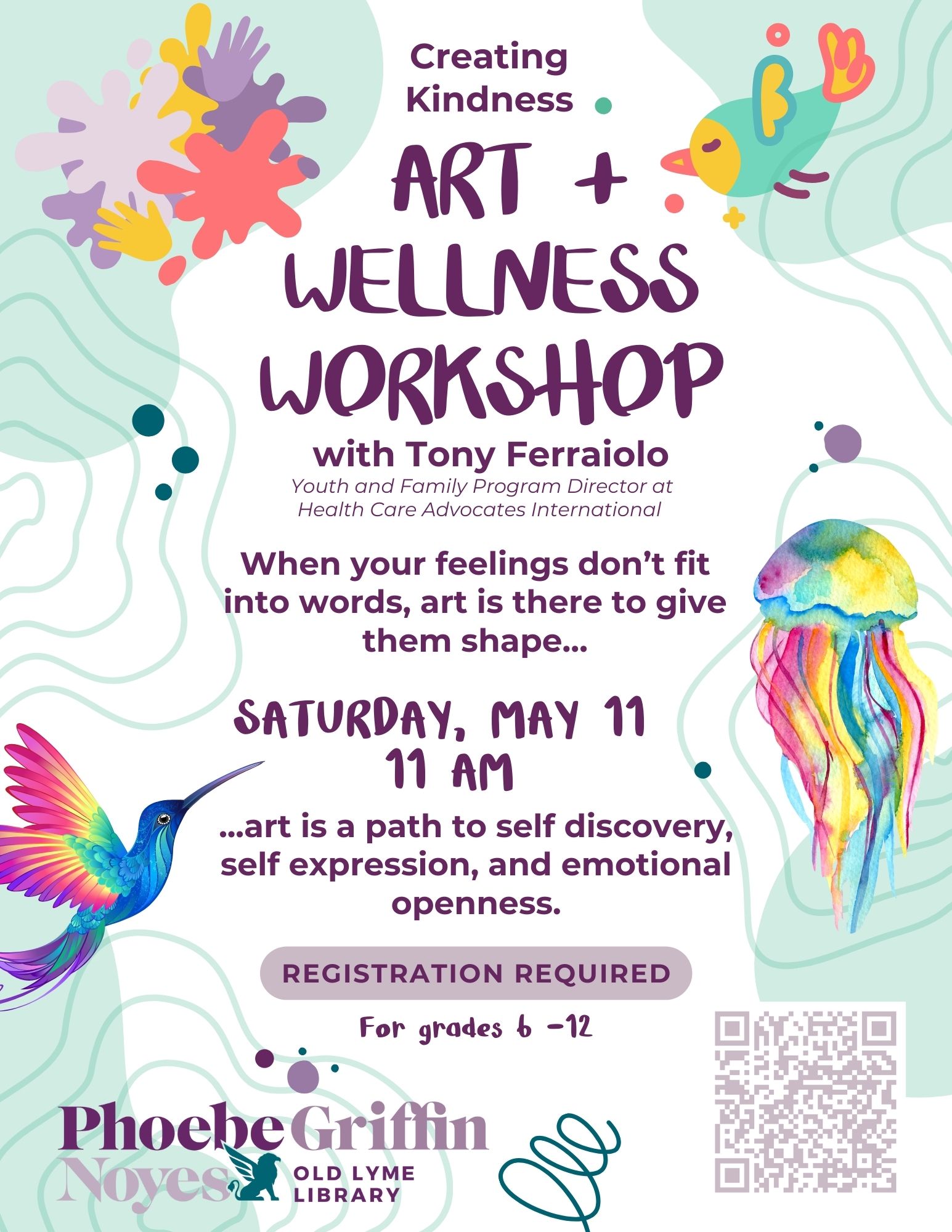 Art and Wellness Workshop for Teens – Saturday, May 11 at 11:00am - Old ...