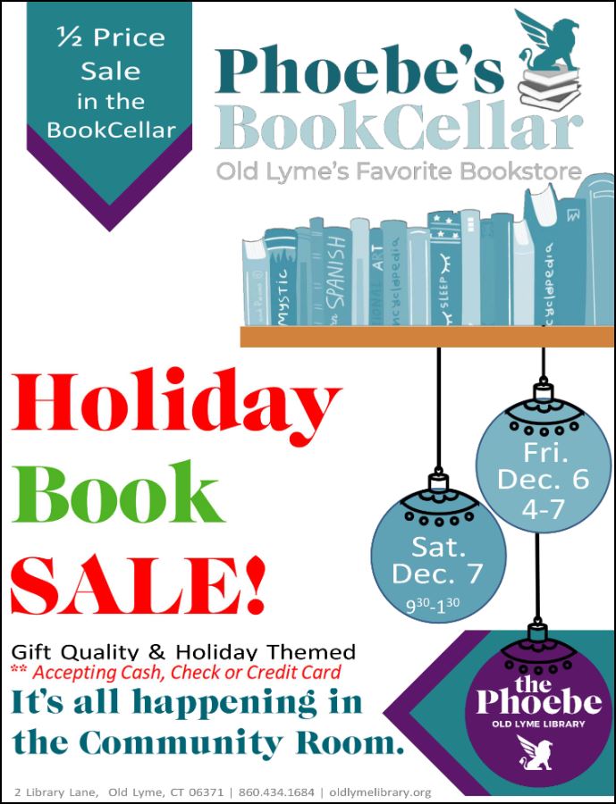 BookCellar Holiday Book Sale – 2 Day Event! - Old Lyme Phoebe Griffin ...