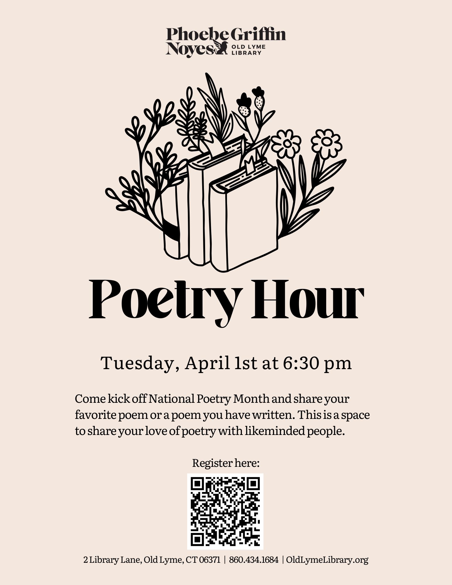 National Poetry Month : Poetry Hour - Tuesday, April 1 at 6:30pmOld ...